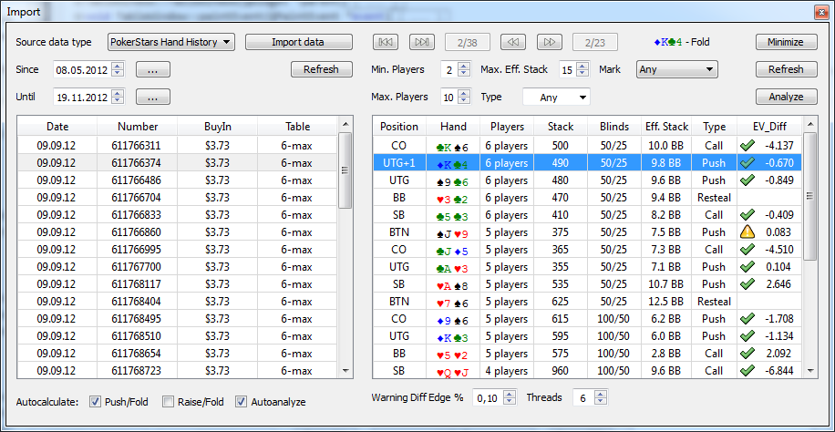Simple Nash покерная программа-калькулятор для определения действия ...